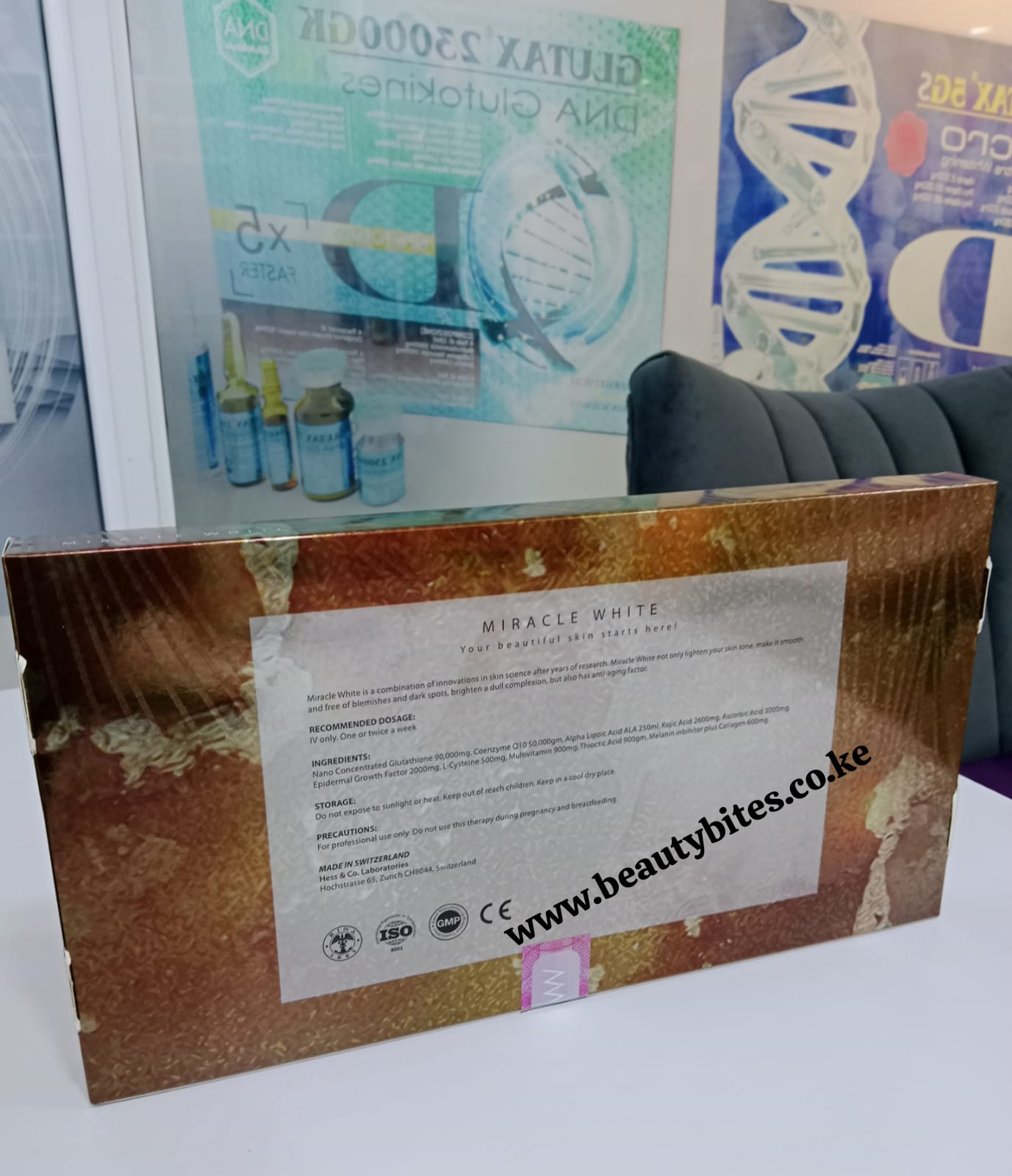 Miracle White Nano Concentrated Glutathione Enhance 90,000mg. - Beauty ...